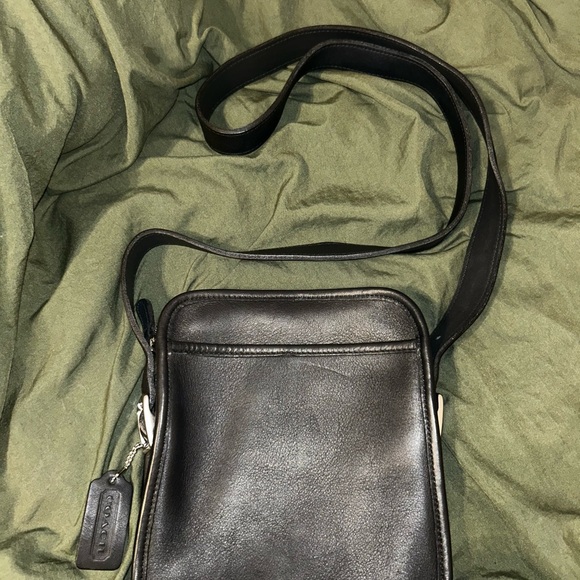 Coach | Bags | Vintage Coach Black Leather Crossbody Style 987 | Poshmark